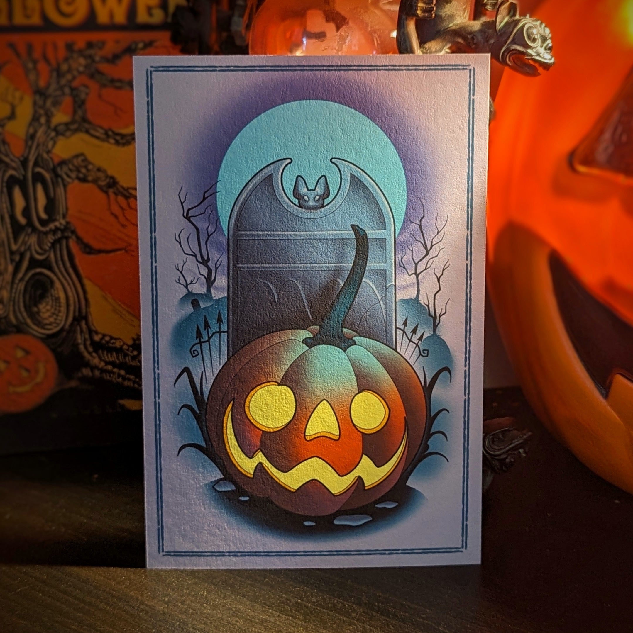 Cemetery Stroll Mini Print – candycorncrypt