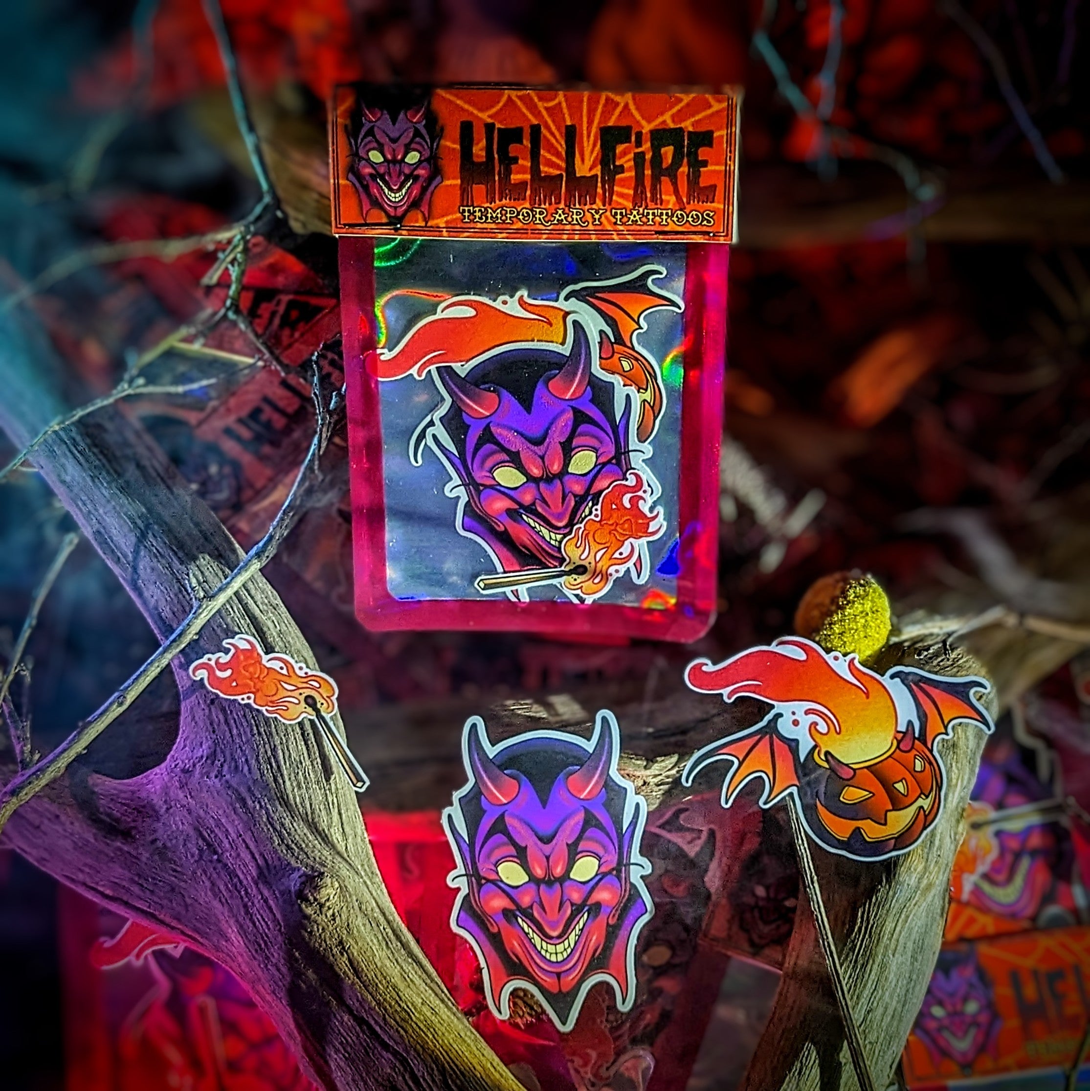 HELLFIRE Temporary Tattoos – candycorncrypt