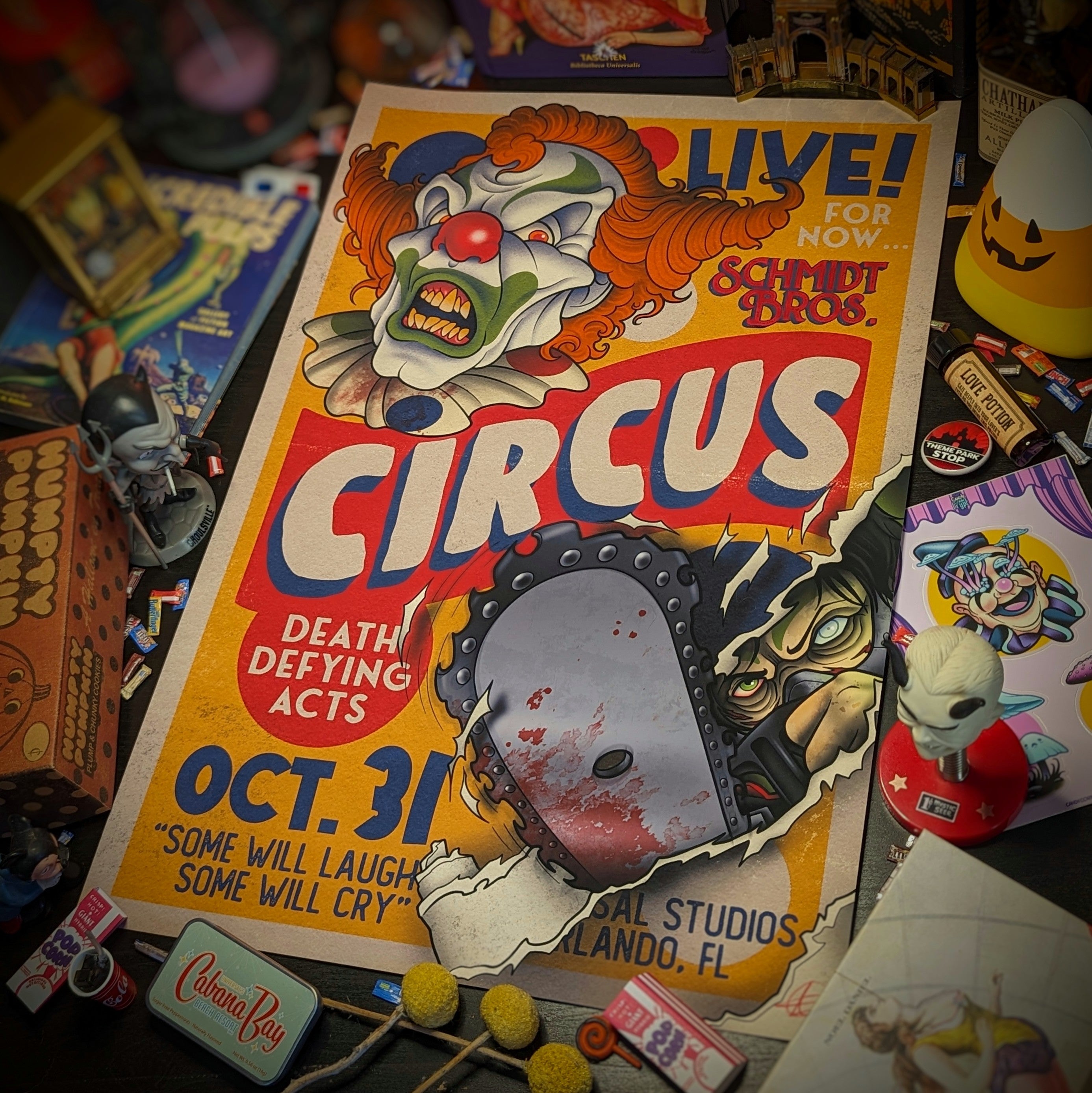 Halloween Horror Nights: Schmidt Bros. Circus Poster – candycorncrypt